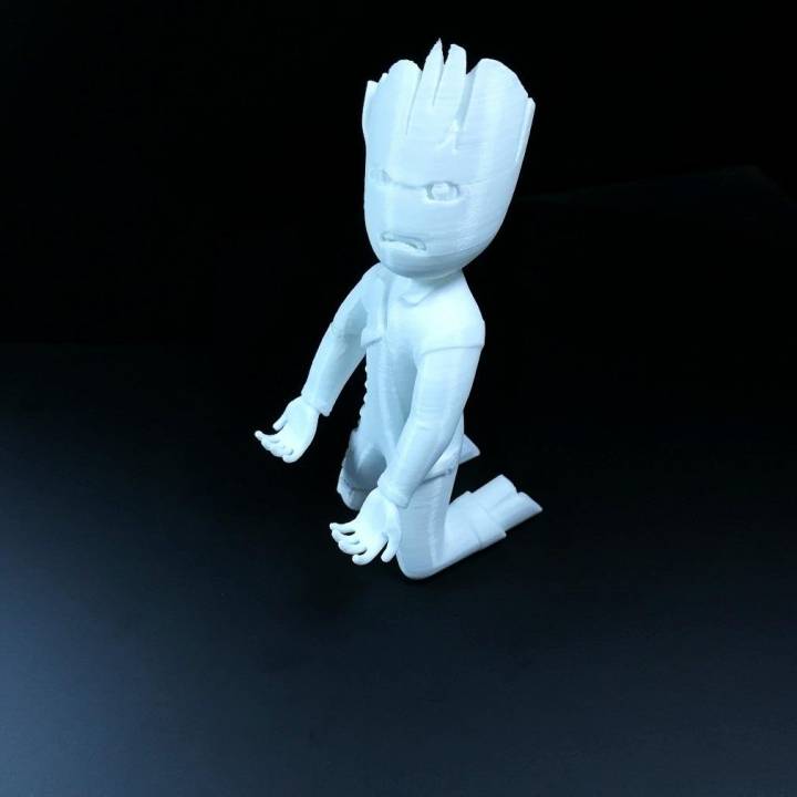 3D Printable GROOT: phone holder (v2 improved) by George Solo