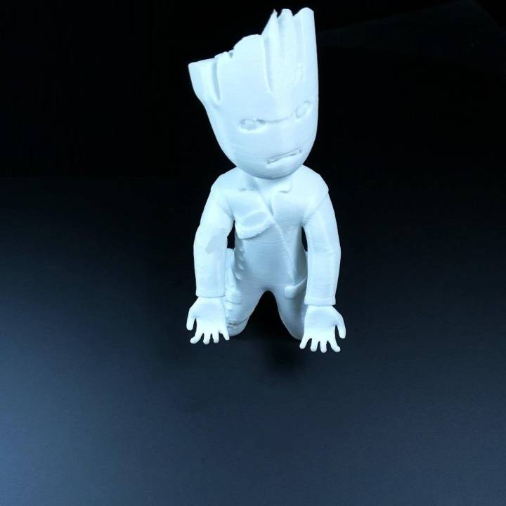 3D Printable GROOT: phone holder (v2 improved) by George Solo