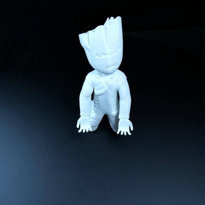 3D Printable GROOT: phone holder (v2 improved) by George Solo