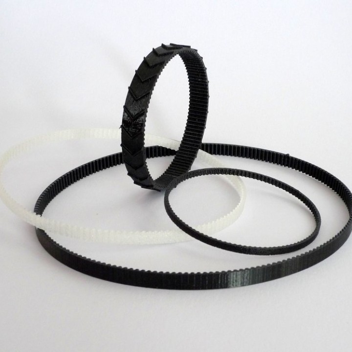 3D Printable Customizable Flexible Tooth Belt by Martin Schiller