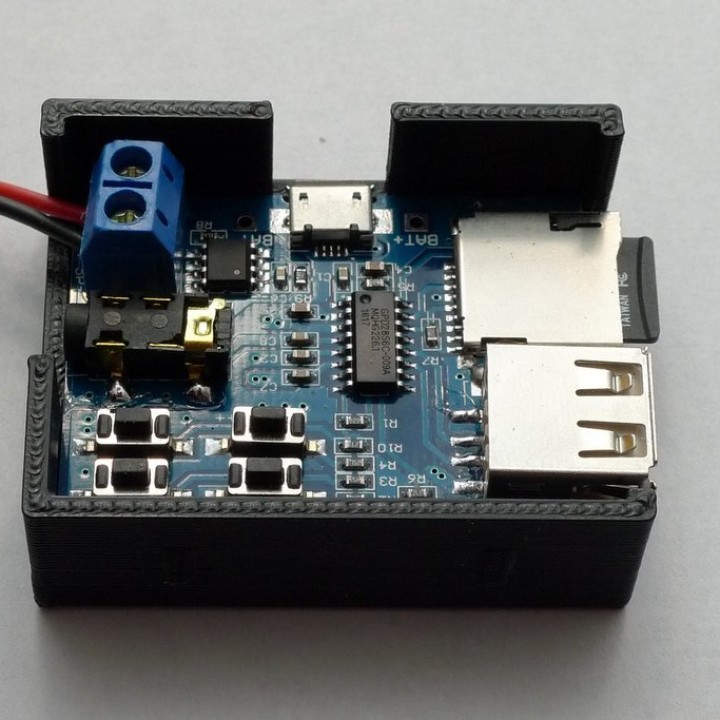 3D Printable "Megaphone" MP3 player by Martin Schiller