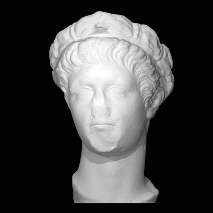 3D Printable Portrait head of Traian (?) by Scan The World