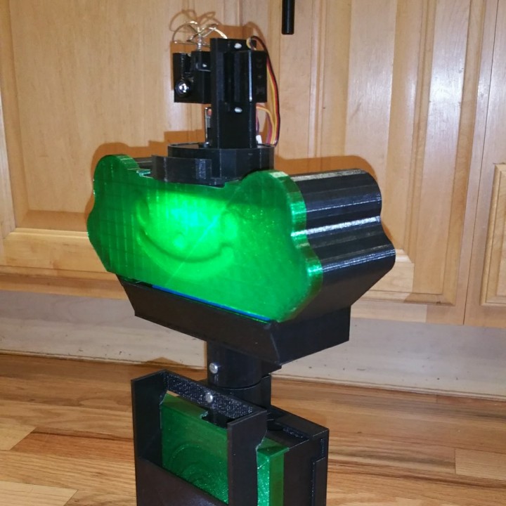 3D Printable 3D Printed R-C Telepresence Balancing Bot by John Hanson