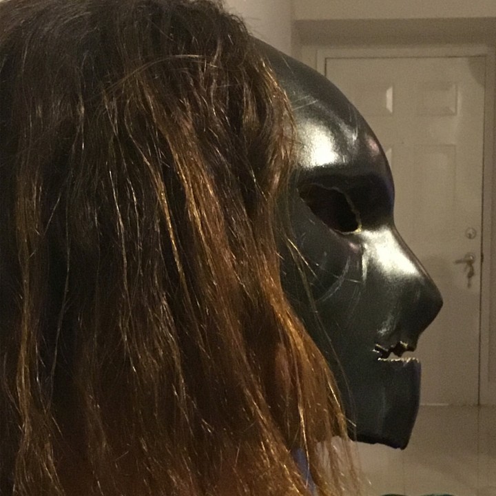 3D Printable Gallu Underworld demon Battle Mask. by Maria and Mark