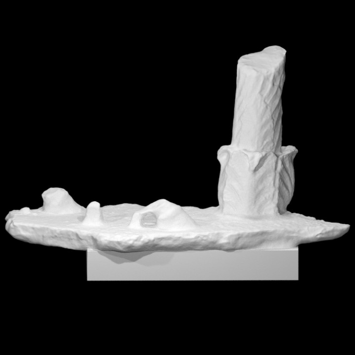 3D Printable Statue plinth by Scan The World