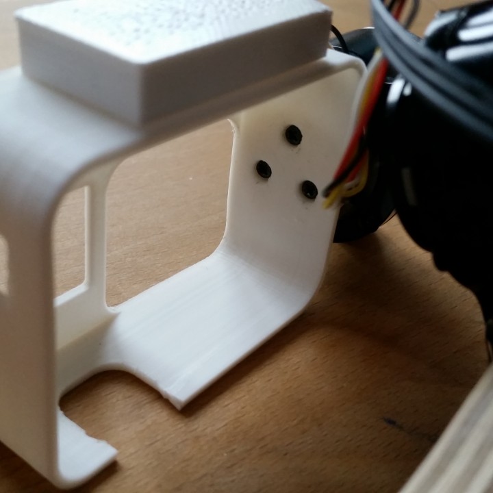 3D Printable GoPro Hero 5 black gimbal mount by Anton Varbenov