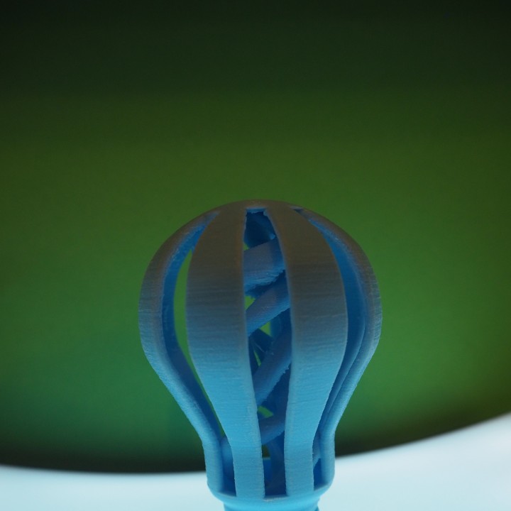 3D Printable Light Bulb Sculpture 1 by Zac Mann