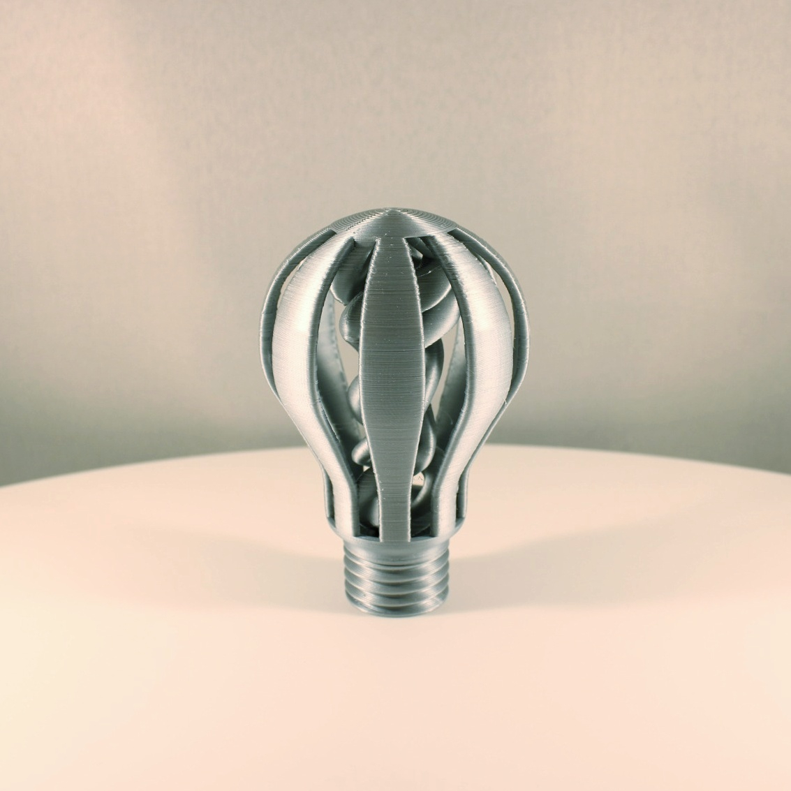 3D Printable Light Bulb Sculpture 1 by Zac Mann
