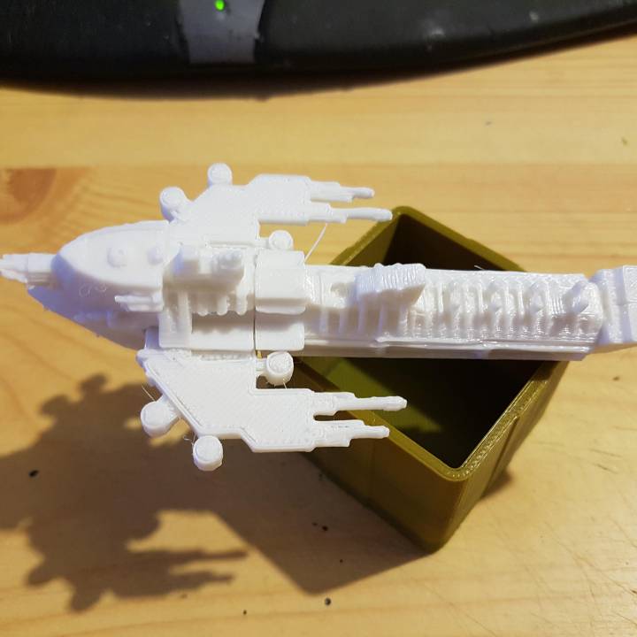 3D Printable Imperial Navy Battleship by M'khand