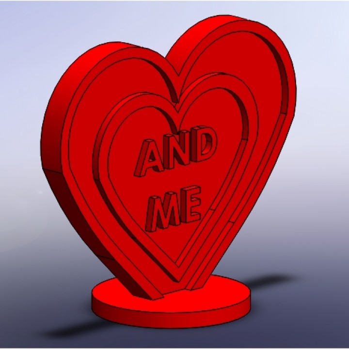 3D Printable heart simple gift to print by Giannis Letsos