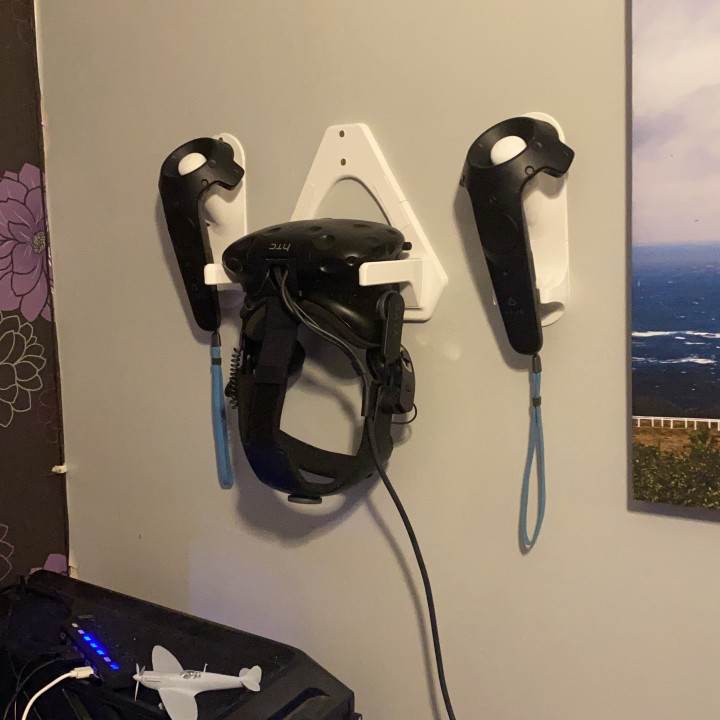3D Print of HTC Vive VR Headset Holder by Cloud6262