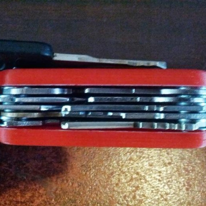 3D Printable Swiss Army Knife Key by ShaoHua.Liu