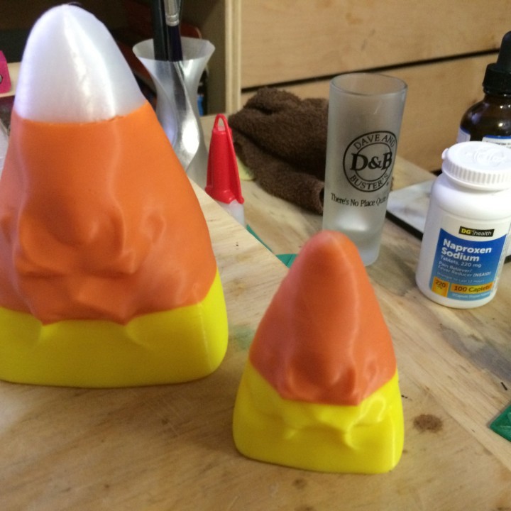 3D Printable Angry Candy Corn by thom lamourine
