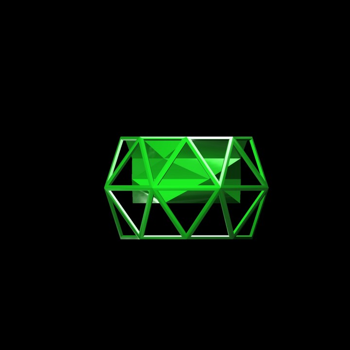 3D Printable Low Poly Planter - Wire Frame by Dan O'Connell