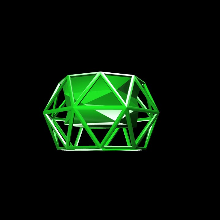 3D Printable Low Poly Planter - Wire Frame by Dan O'Connell