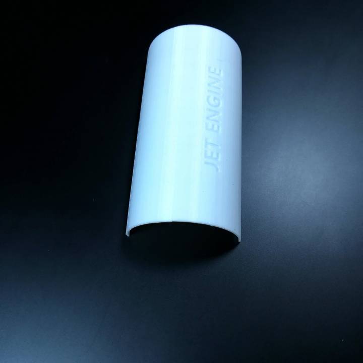 3D Printable Jet Engine cutout cover by Josiah Siebring