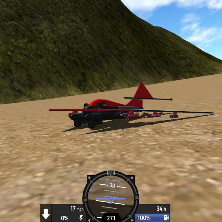 3D Printable black ghost Plane by Josiah Siebring