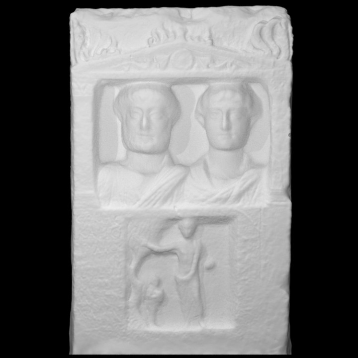 3D Printable Funerary Stele by Scan The World