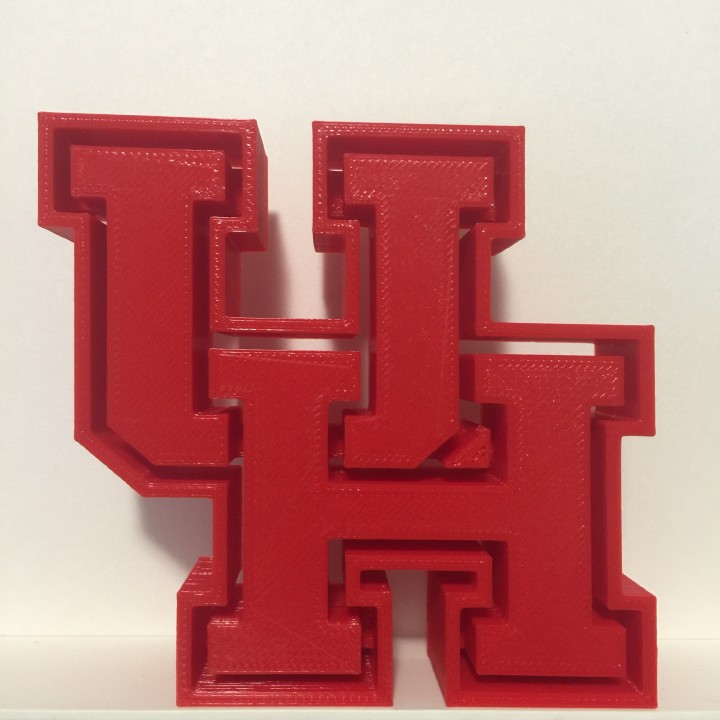 3D Printable University Of Houston Logo by David Romero