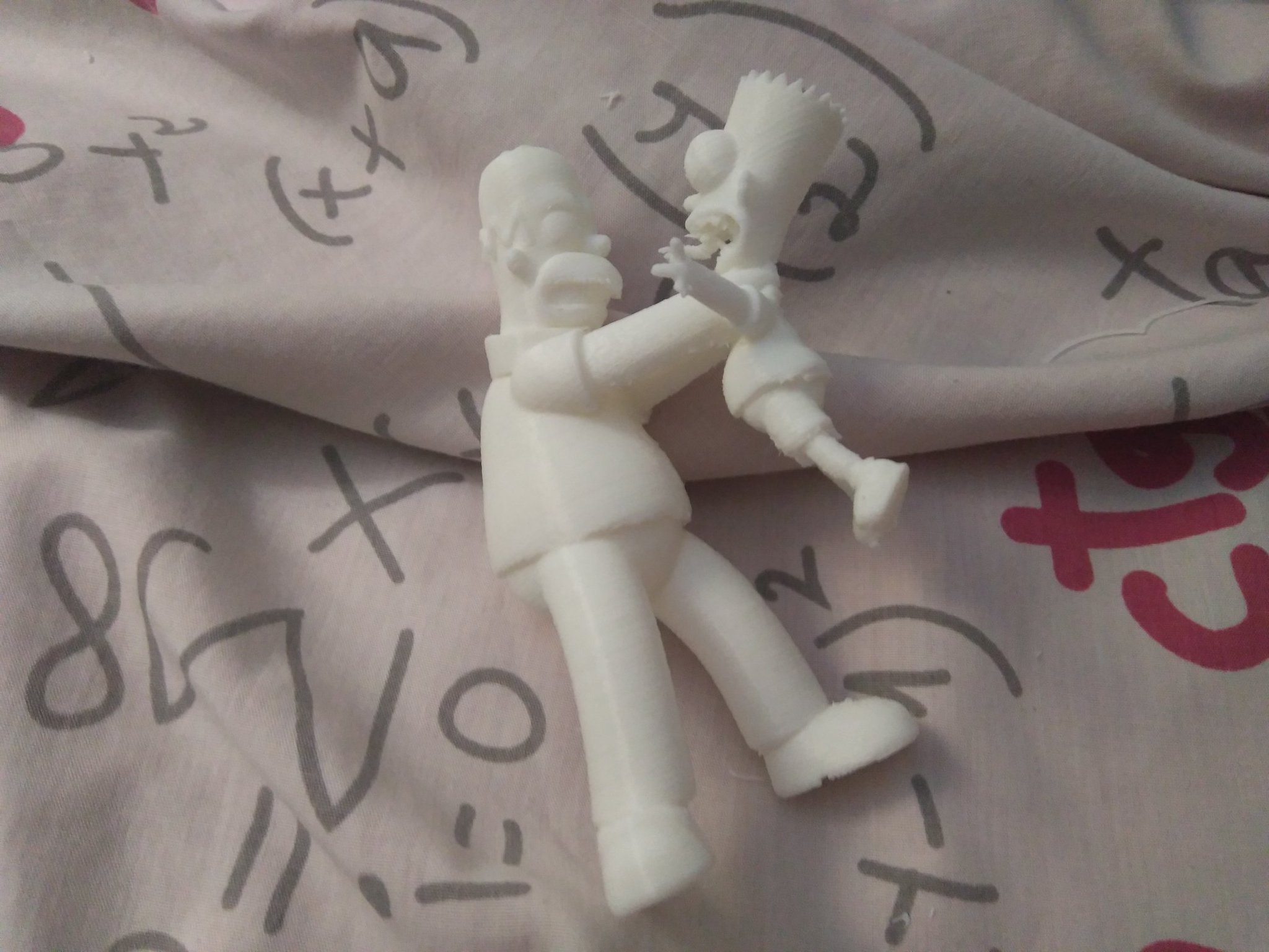 3D Printable Homer and Bart 3D by Drivernator