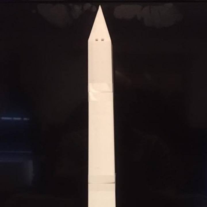 3D Printable Washington Monument by Jim Adams