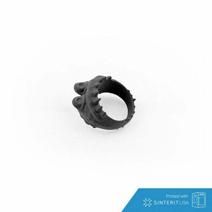 3D Printable Monster_Ring by Paul Flamm