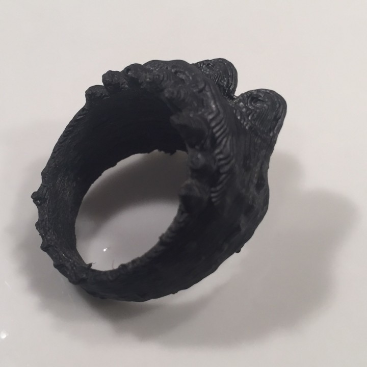 3D Printable Monster_Ring by Paul Flamm