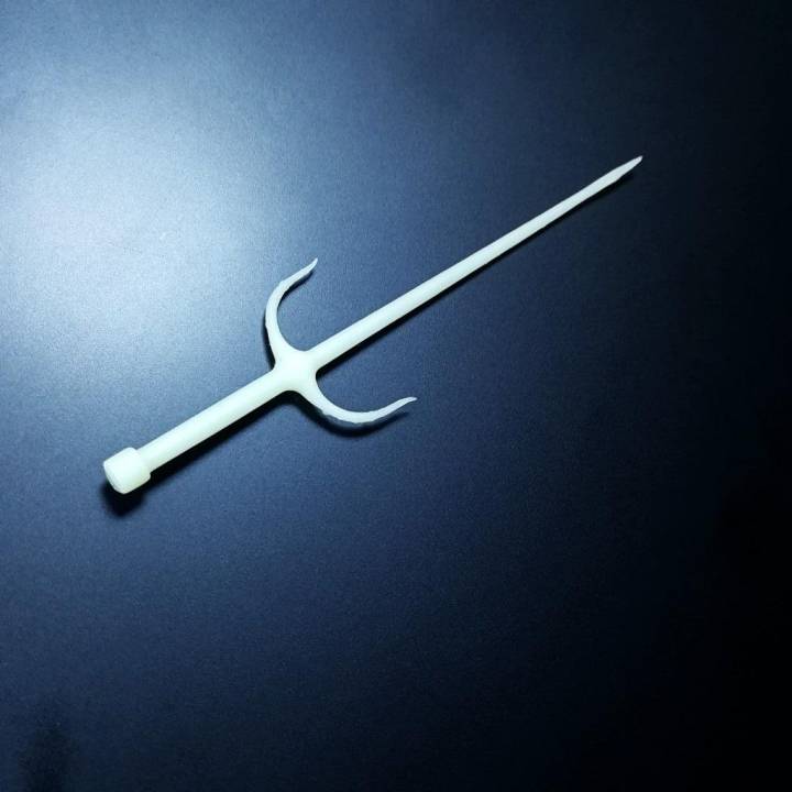 3D Printable Karate Sai by Haskell mackowski