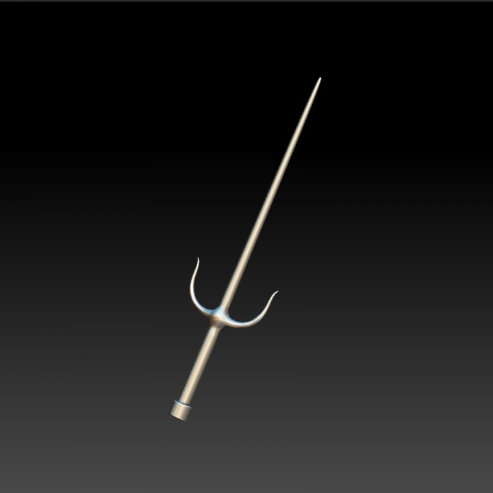 3D Printable Karate Sai by Haskell mackowski