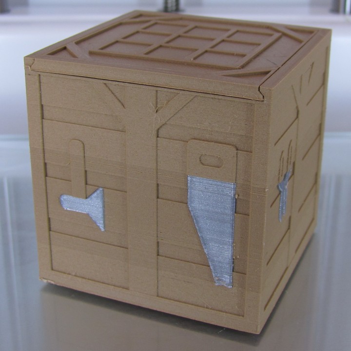 3D Printable Crafting Table Box with Sliding Lid by Alexander Smith