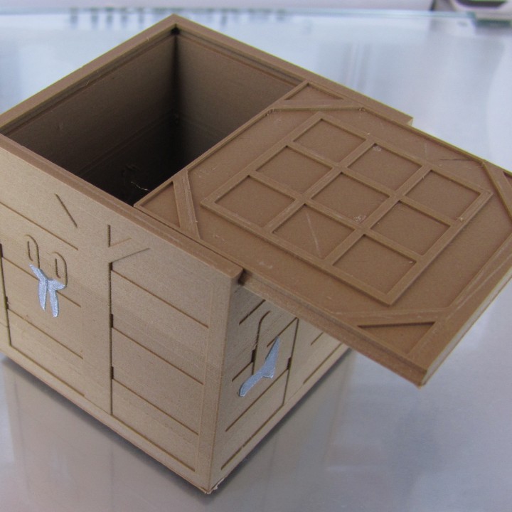 3D Printable Crafting Table Box with Sliding Lid by Alexander Smith