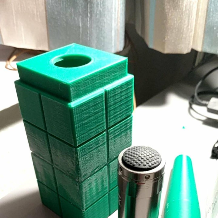 3D Printable Minecraft Esq Torch by Mark Paterson