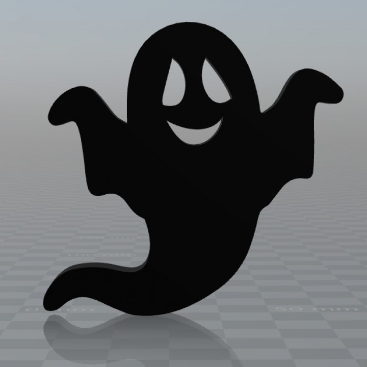 3D Printable Happy ghost by LETOT Didier