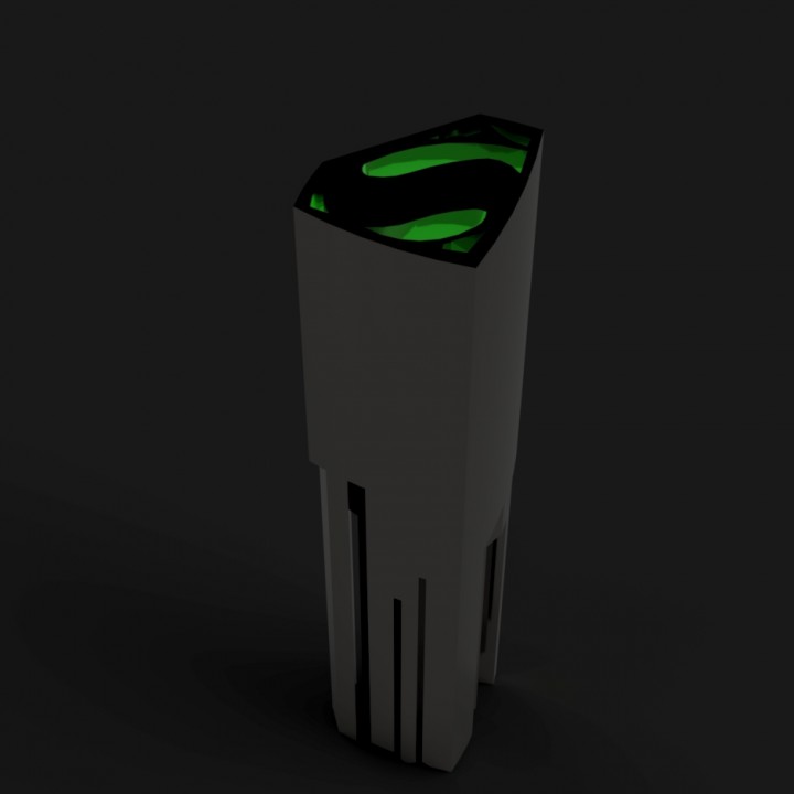 3D Printable Kryptonian Command Key-Superman by T-E-C