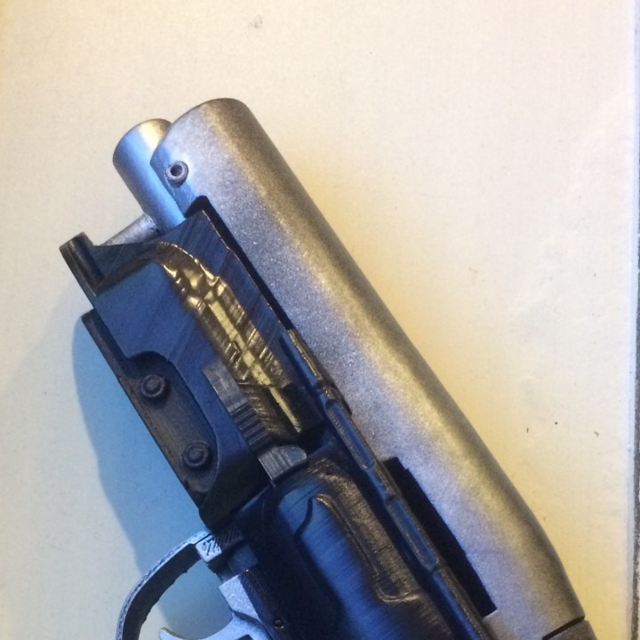 3D Printable Bladerunner Deckard's gun clip by Mike Milner