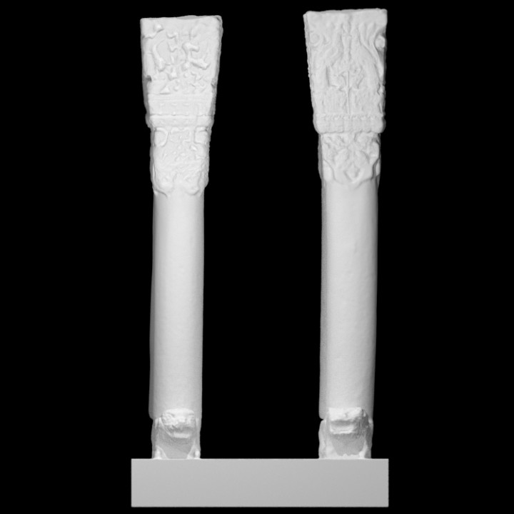 3D Printable 4 Pillars by Scan The World