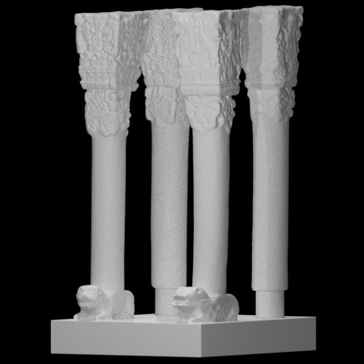 3D Printable 4 Pillars by Scan The World