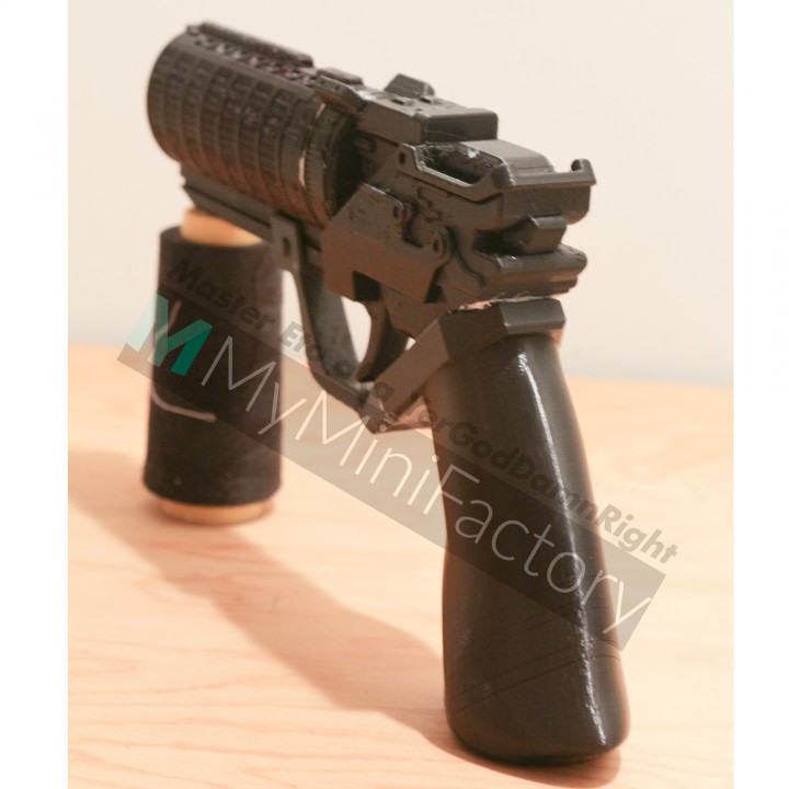 3D Printable Blade Runner 2049 K's Pistol by Ethan Lieberman