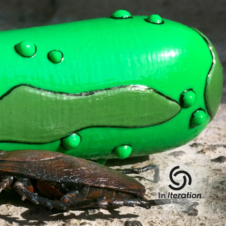 3D Printable Pickle Rick 4 - The Cockroach Catcher by Jon Cleaver
