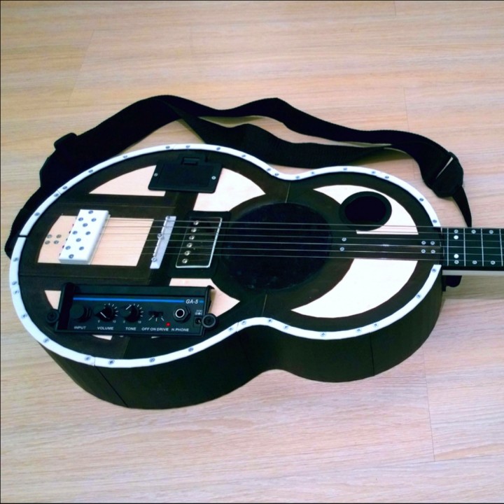 3D Printable Acoustic guitar by Gene