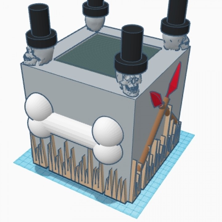 3D Printable Super Scary Candy Box by Joseph Gascho
