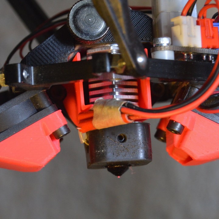 3D Printable Micro Delta Rework hexagon fanduct by TOPE designs