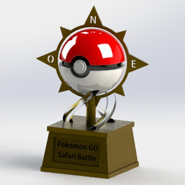 3D Printable Pokemon GO CUP ( Trophy ) by Zeke Asakura