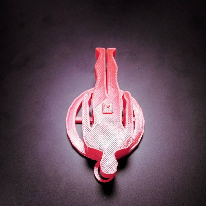 3D Printable human death key chain by Billy bob bogus