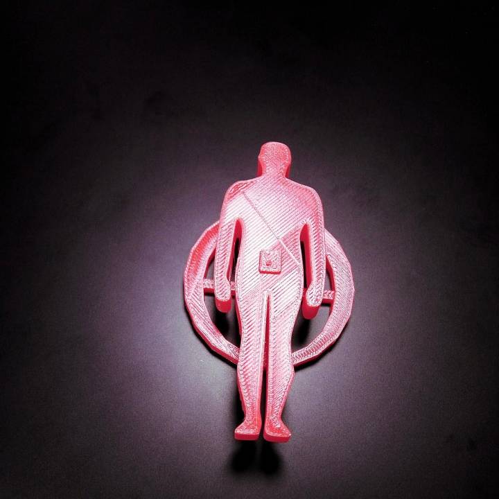3D Printable human death key chain by Billy bob bogus