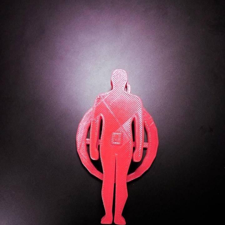 3D Printable human death key chain by Billy bob bogus