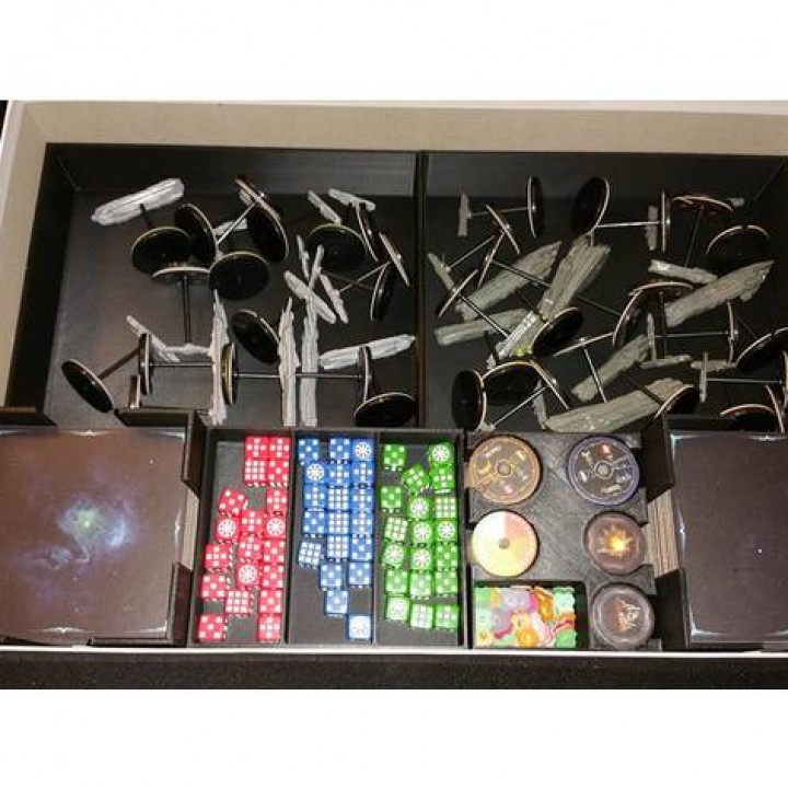 3D Printable Fleet Commander board game insert box by Davy ChtiteBarbe