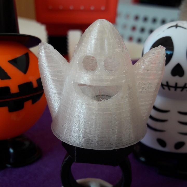 3D Printable Halloween Ghost Ring by Paqui Martinez Duran