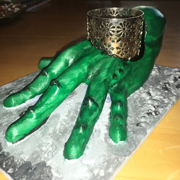 3D Printable Alien Candle Holder by Patrick Cannon