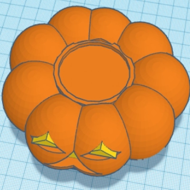 3D Printable Pumpkin candle holder for TinkerCAD design contest by ...